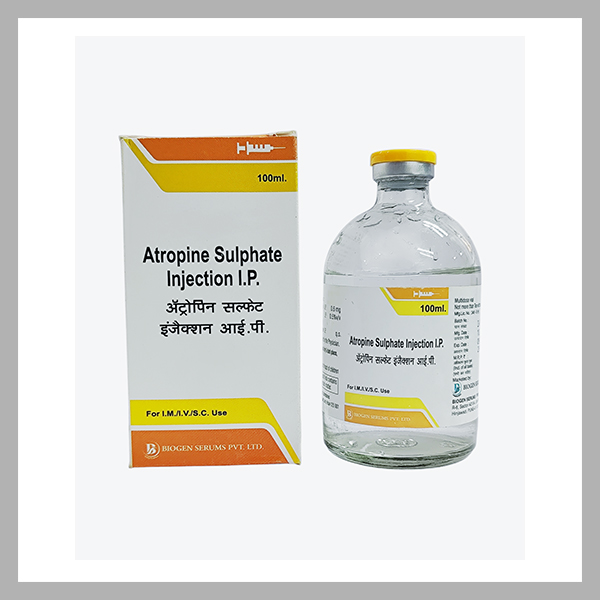 ATROPINE SULPHATE 100 ML – Biogen Serums Pvt. Ltd.