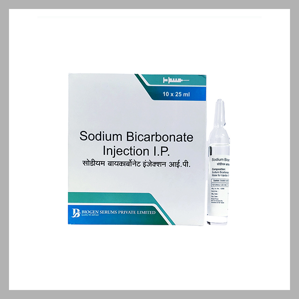 SODIUM BICARBONATE 25ml – Biogen Serums Pvt. Ltd.
